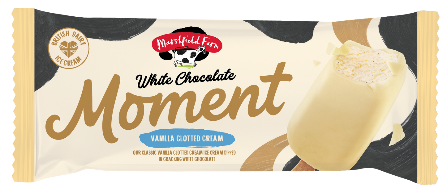 Marshfield Moment WHITE CHOC Vanilla 20 x 110ml – Marshfield Farm Ice Cream