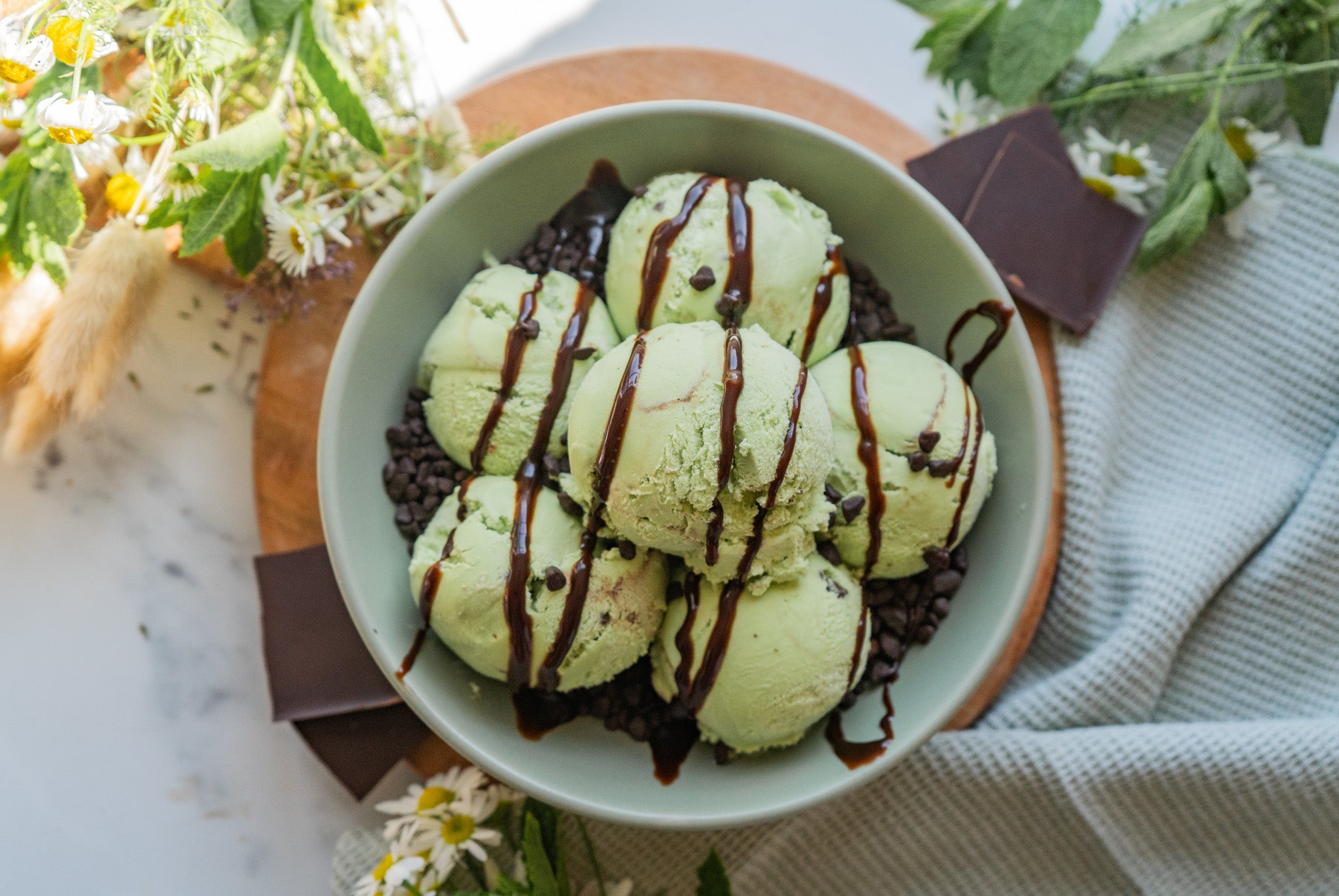 Mint Choc Ice Cream Plant Based – Marshfield Farm Ice Cream